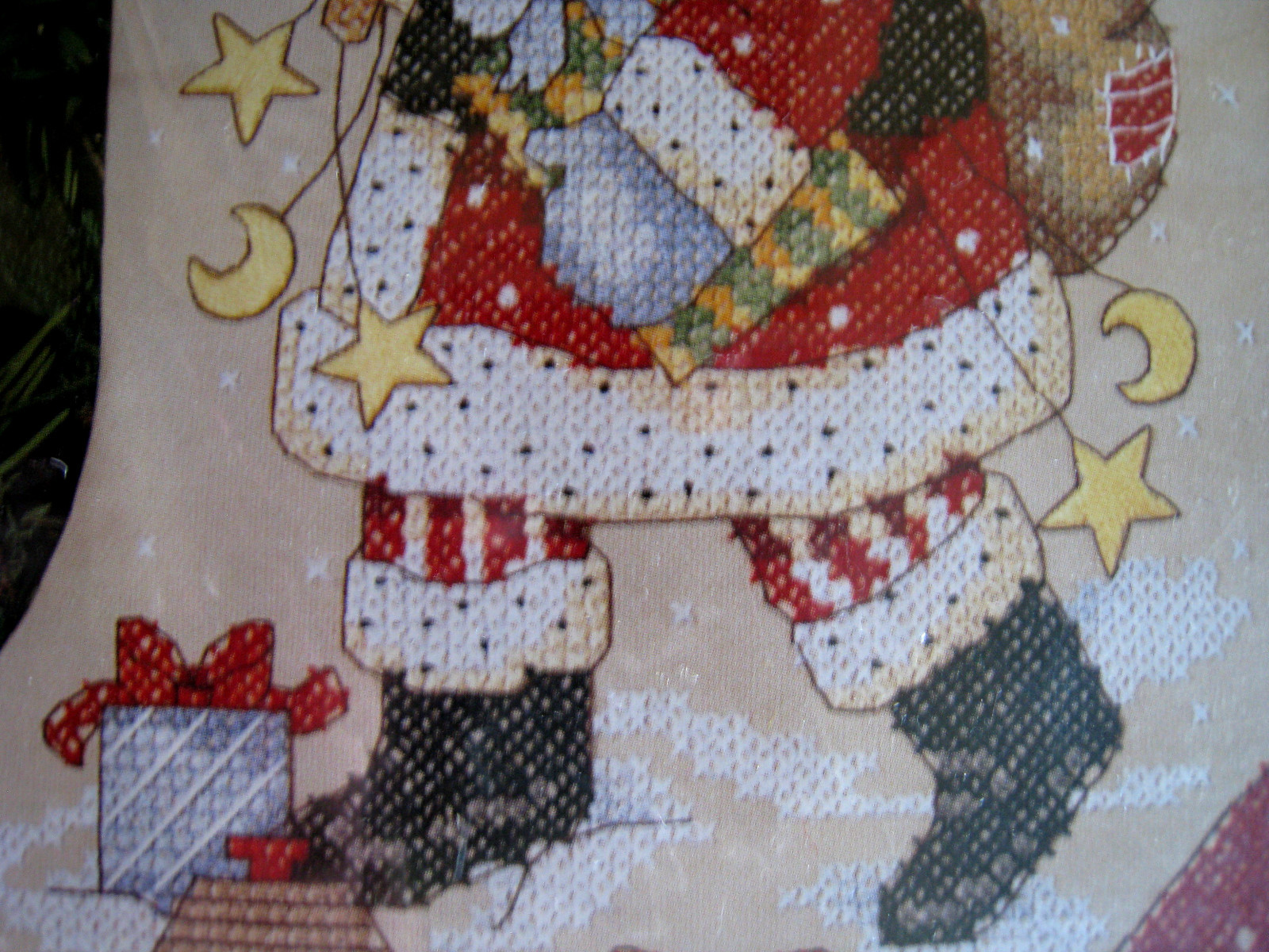 Dimensions Starry Santa Stocking Stamped Cross Stitch Kit 8448 for sale ...