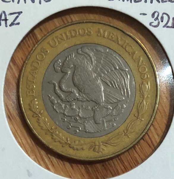 2000 Mo Mexico Coin 20 Pesos BiMetallic Coin-32MM-Octavio Paz-KM#638 | eBay