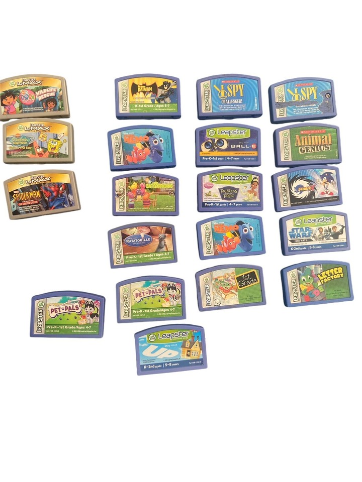 Leapfrog Leapster 2 & Leapster L Max Game System Lot with 20 Games | eBay