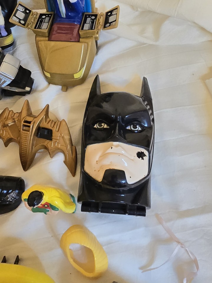 Vintage Kenner Batman Animated Series Figure Lot Of 90s cars bike ...