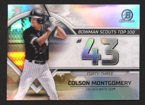 2023 Bowman Colson Montgomery #BTP-43 BASEBALL White Sox Bowman Scouts ...