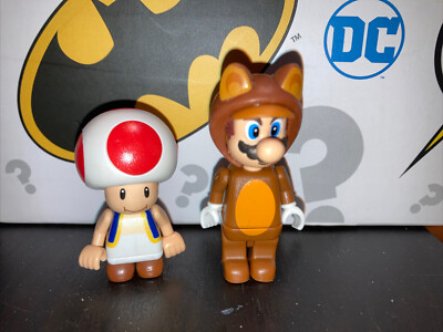 K’Nex Super Mario Bros Tanooki Mario Red Toad Mini Figure Raccoon 2013 ...