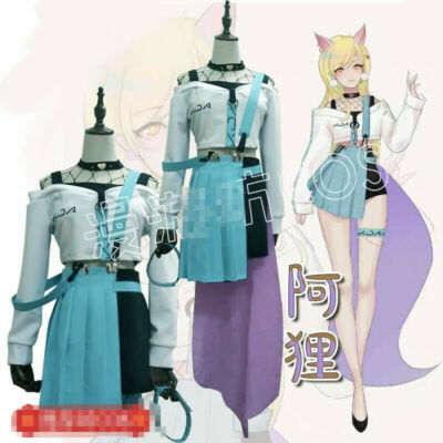 Anime cosplay 2019 LOL KDA Ahri Fan-fiction kda uniforms Nine-Tailed ...