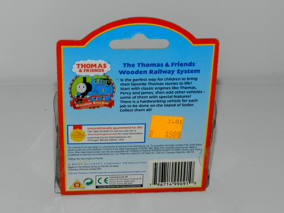 THOMAS & FRIENDS WOODEN RAILWAY NW BREAKVAN NEW 2001 LEARNING CURVE | eBay