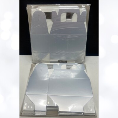 Stampin Up SILVER GABLE BOXES Mini Treat Candy Favor Box Set of 24 | eBay