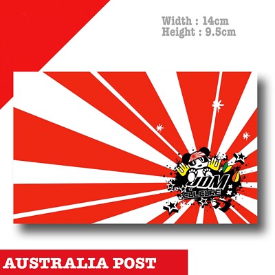 JAPAN Sun Rise Flag JDM Culture Flag Stickers | eBay Australia