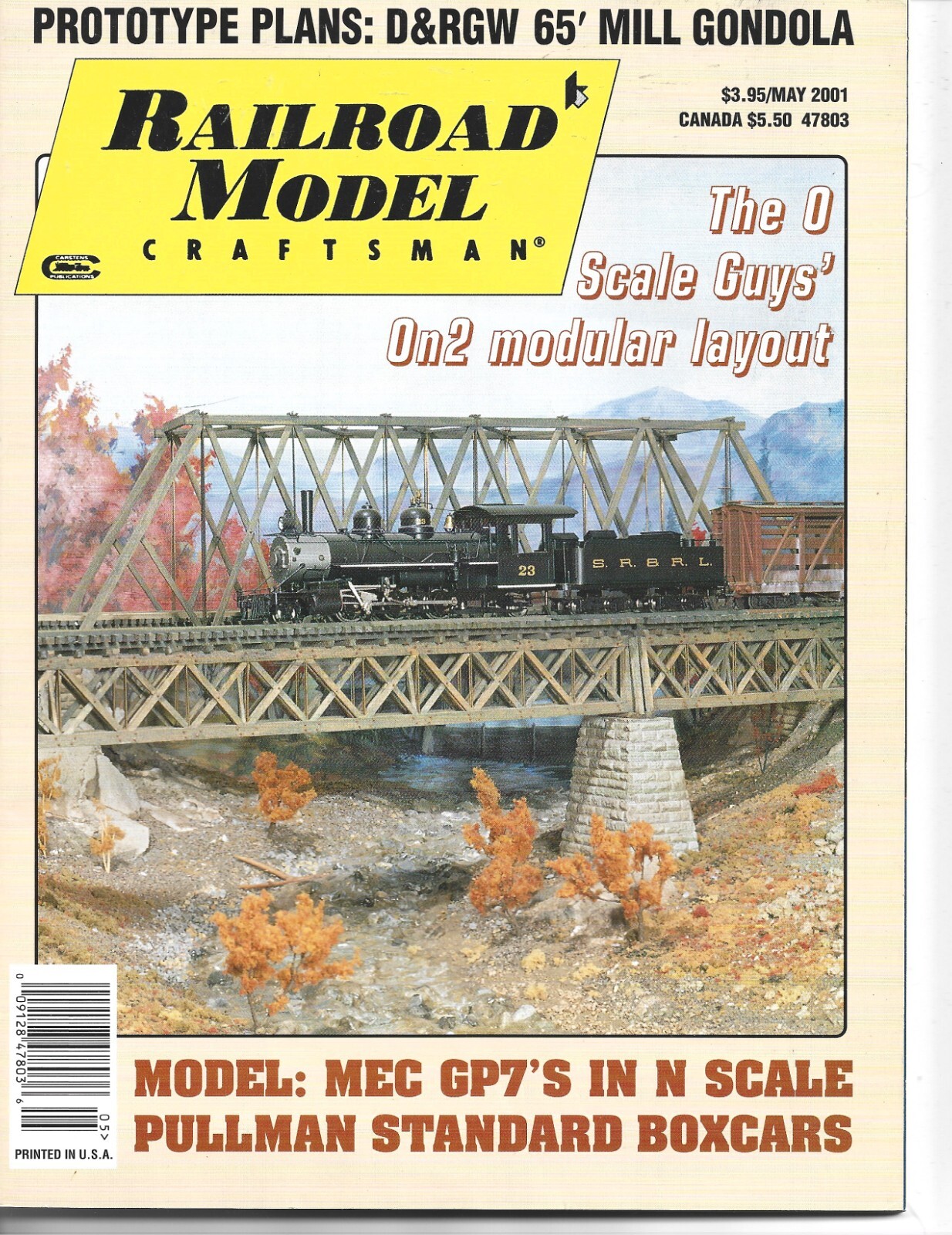 Railroad Model Craftsman Magazine May2001 On2 Modular Layout & More | eBay