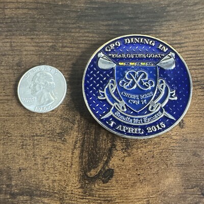 US Navy Challenge Coin CVN 76 Chiefs Mess CPO Dining In Year Of The ...