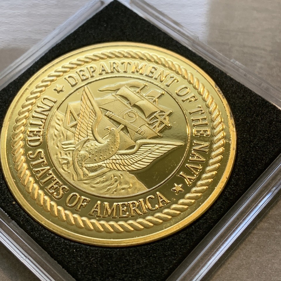 UNITED STATES NAVY Challenge Coin "CPO MESS" Chief Petty Officer with ...