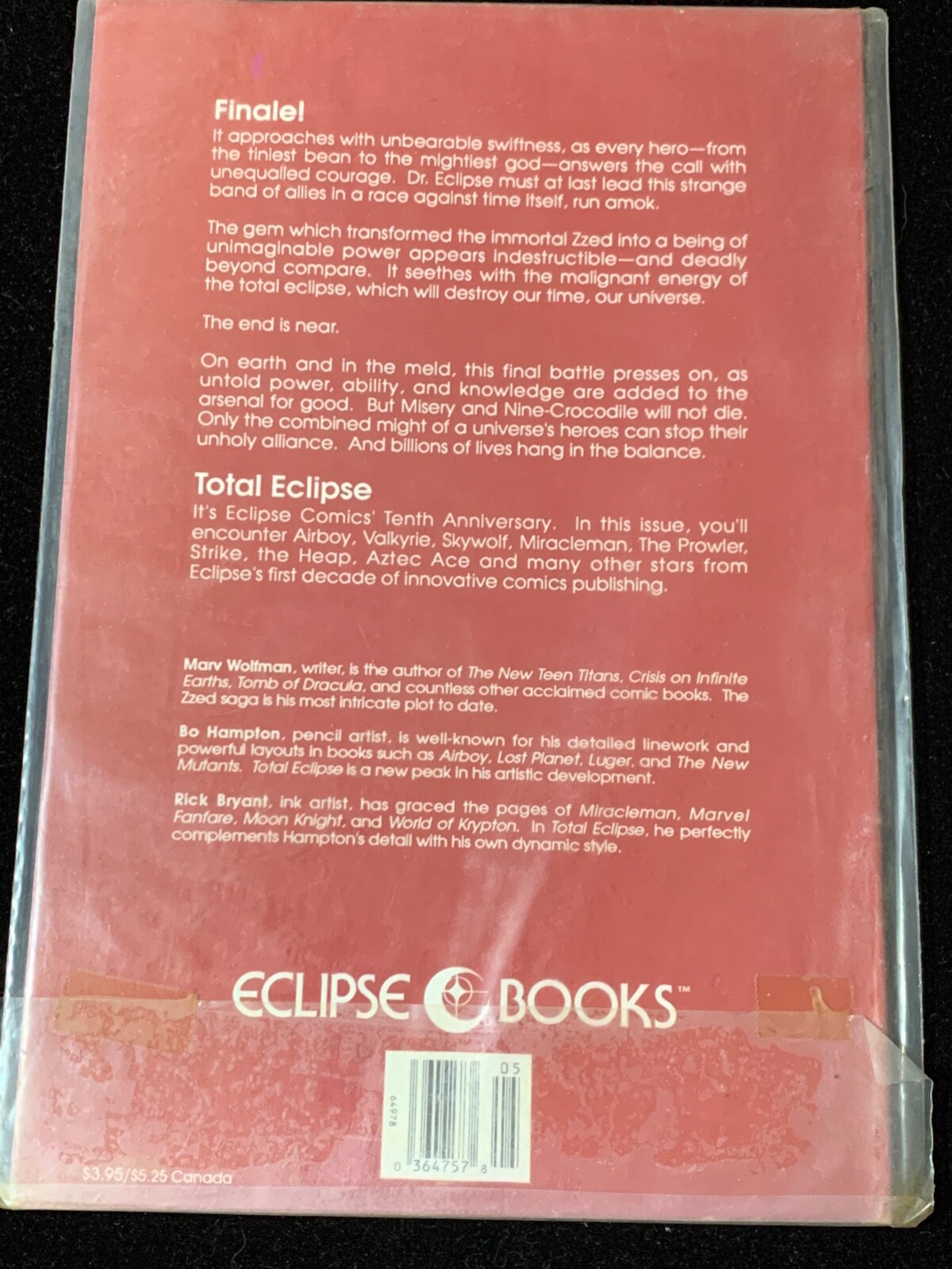 ECLIPSE COMICS - TOTAL ECLIPSE - BOOK 5 OF 5 | eBay