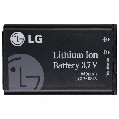 LG Replacement 950mAh OEM Battery (LGIP-531A) for Select LG Cellphones ...