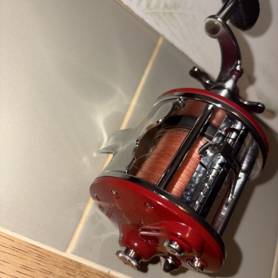 🔥 VINTAGE (PENN ) PEERLESS #9 ( CONVENTIONAL ) LEVEL WIND REEL / SEE ...