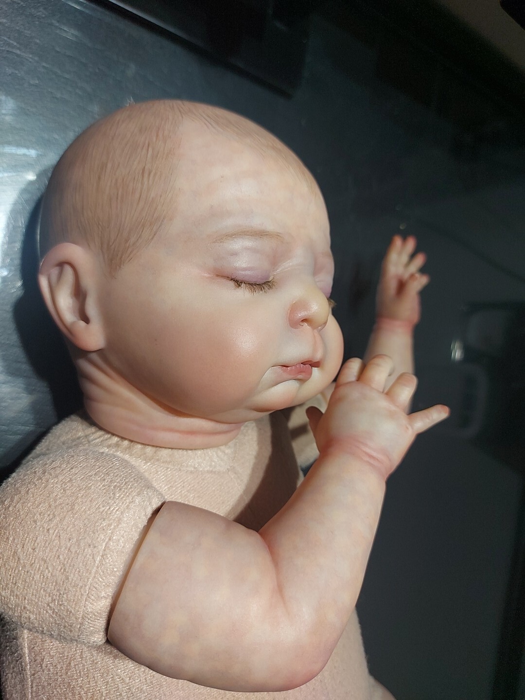 used reborn baby boy doll Issac Sleeping Rrp £295 From Tinkerbell ...