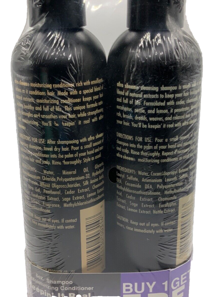 VINTAGE Afro Sheen Cleansing Shampoo & Moisturizing Conditioner 8 oz ...