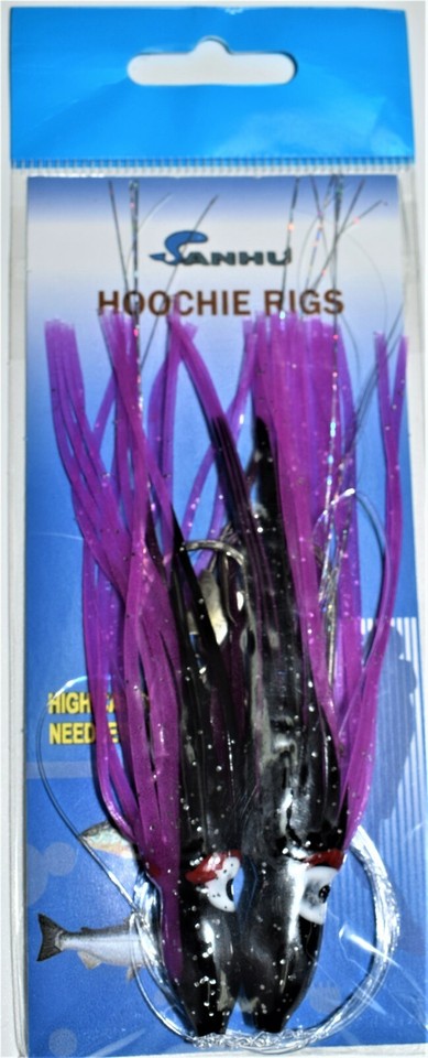 3 to 50 Packs 4.75" Rigged Hoochie Squid Skirts Octopus Trolling ...