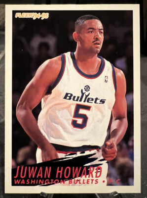 1994-95 Fleer Juwan Howard RC Rookie Card #381 Washington Bullets Fab 5 ...