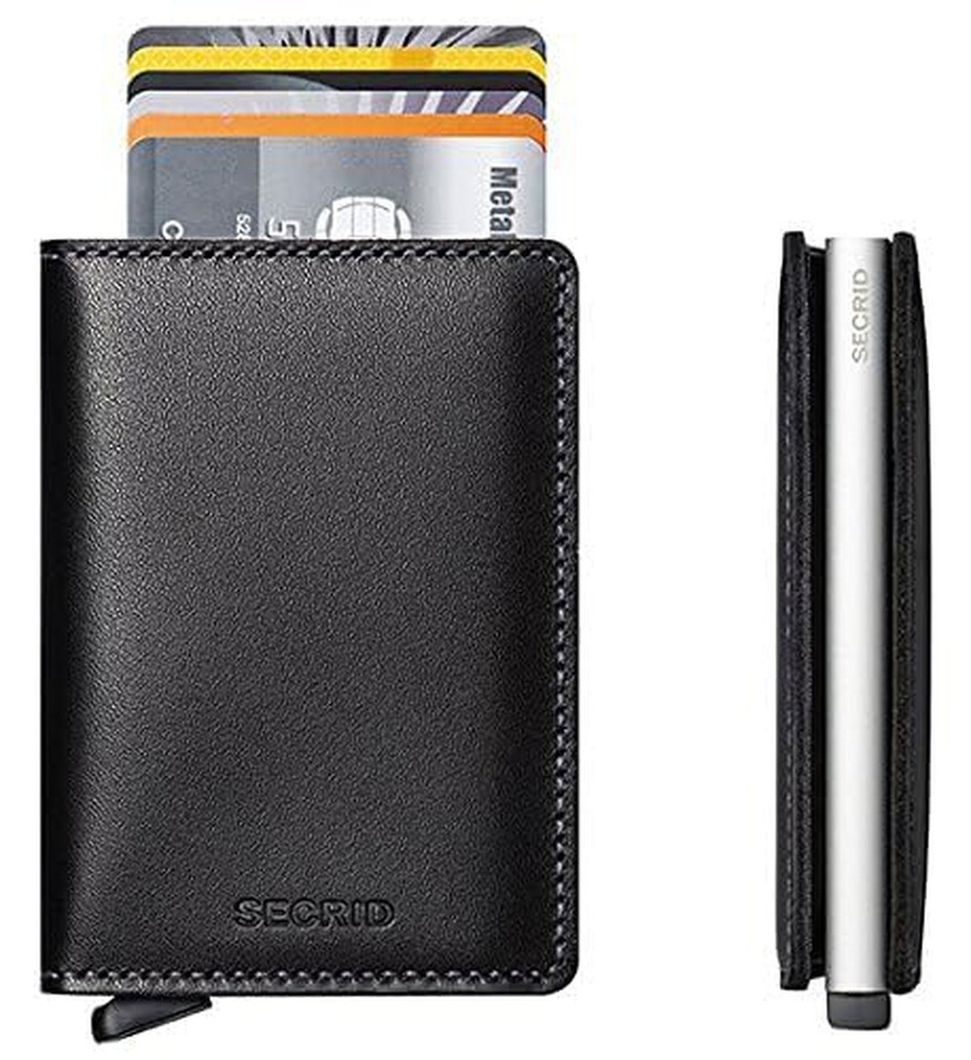 Secrid Slim Wallet Leather Black, RFID Safe Card case SO-BLACK | eBay
