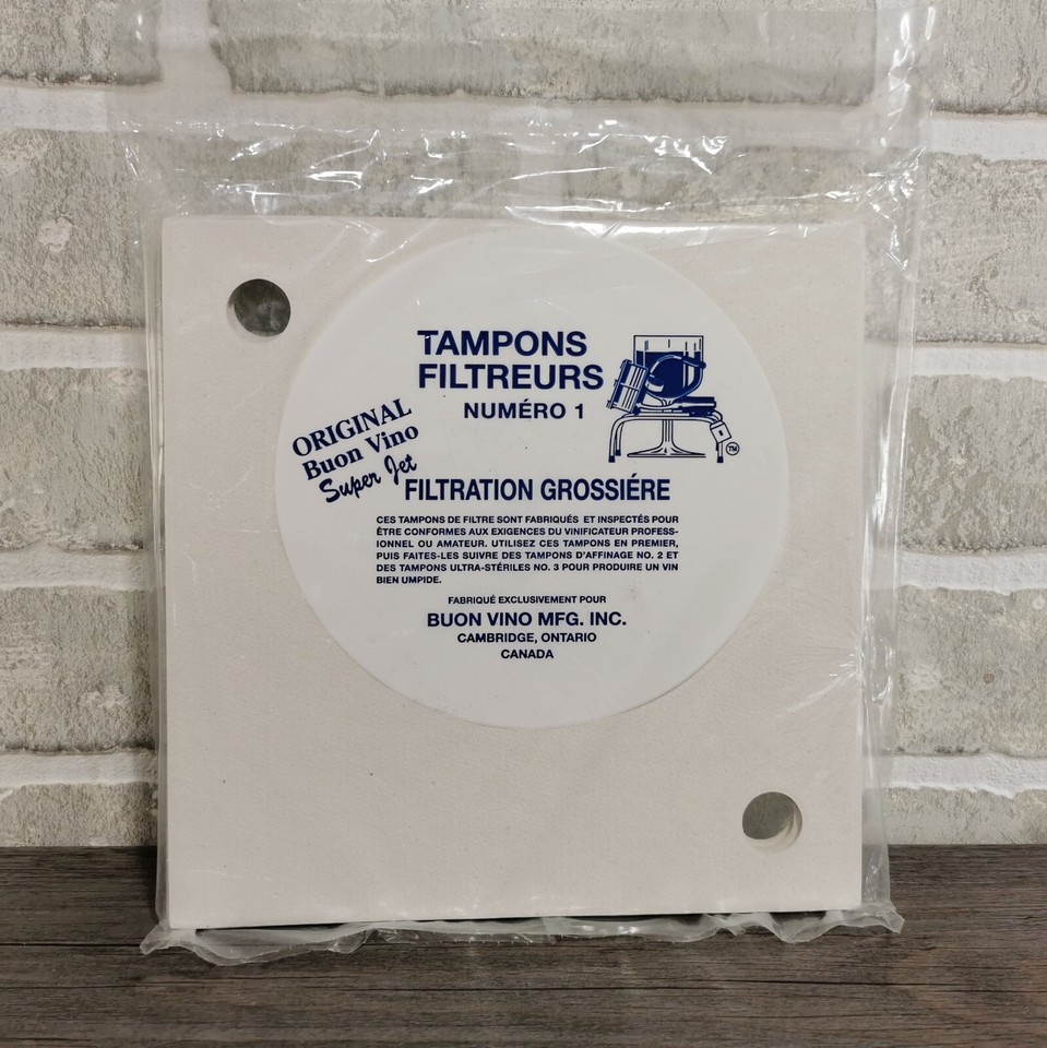 Original Buon Vino Super Jet Filter Pad #1. Wine Making and Filtering 3 ...