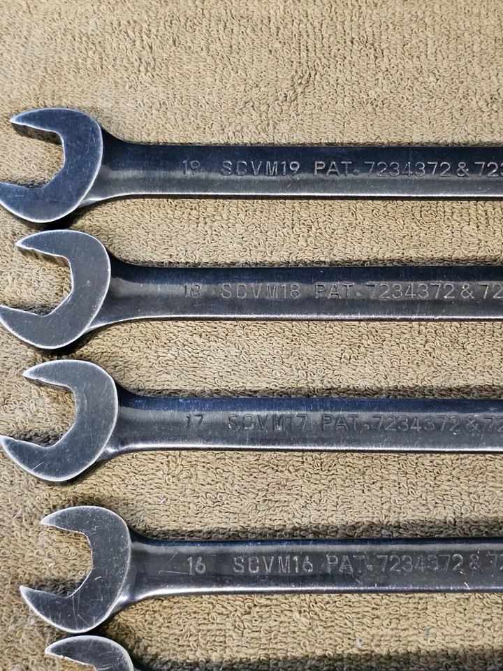 Proto Ratchet Ratcheting Combination Spline Wrench Set Metric 19mm to ...