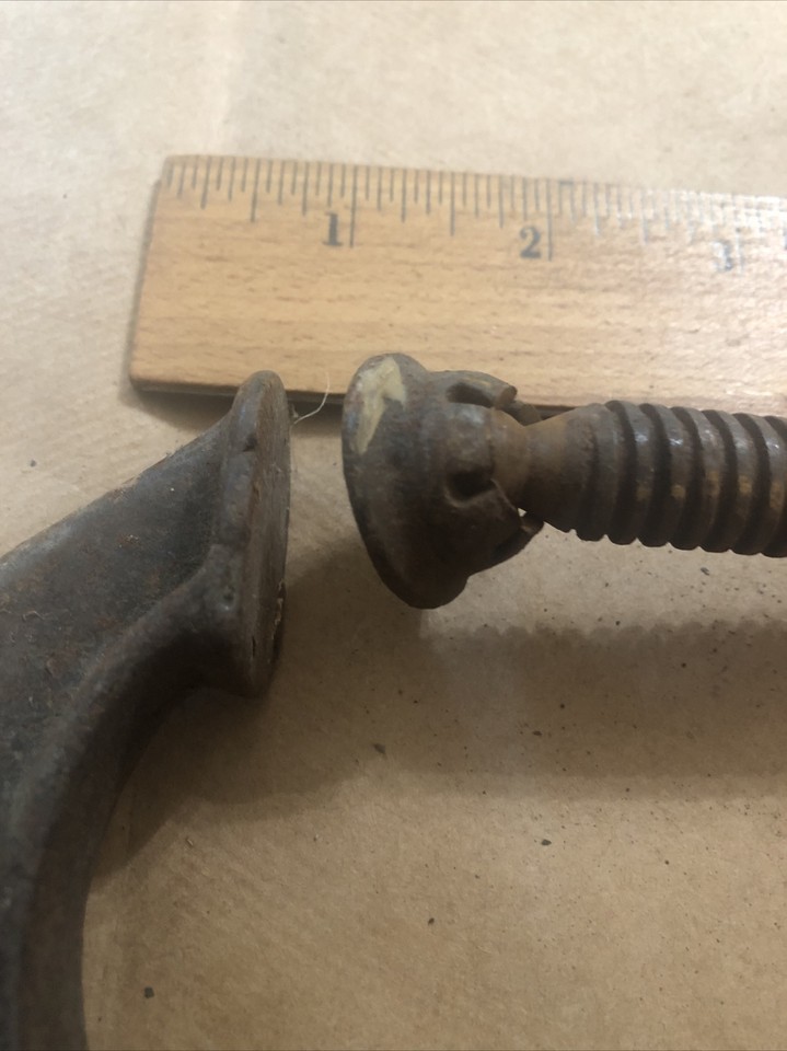 Vintage Phoenix Mfg. Co 6” Cast Iron C Clamp, Batwing Knob | eBay UK