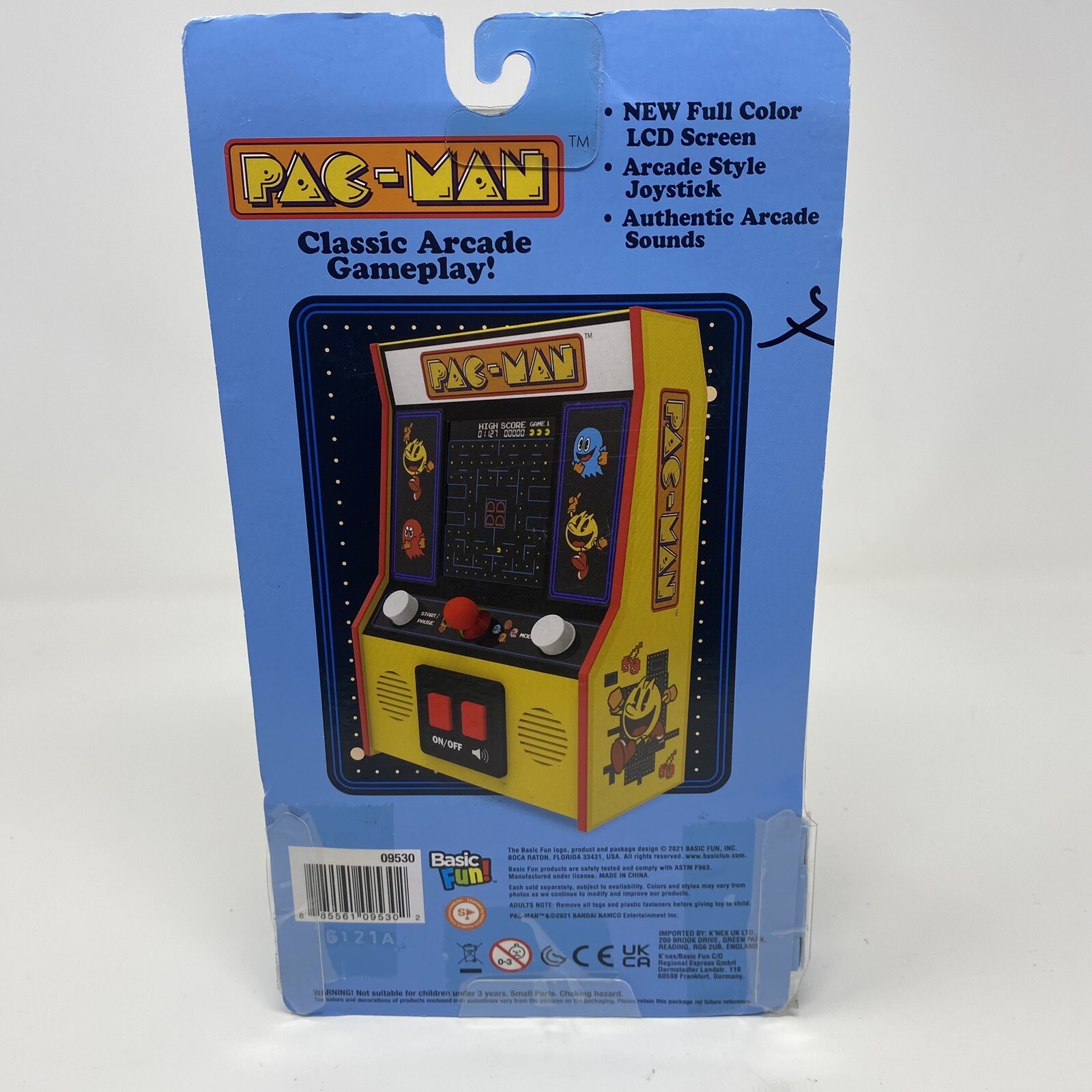 Basic Fun Arcade Classics - Pac-Man Color LCD Retro Mini Arcade Game ...