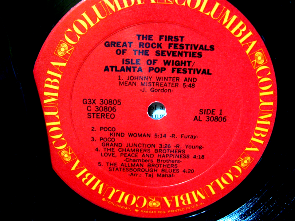 First Great Rock Festivals of The 70s - Isle Of Wight Atlanta Pop ...