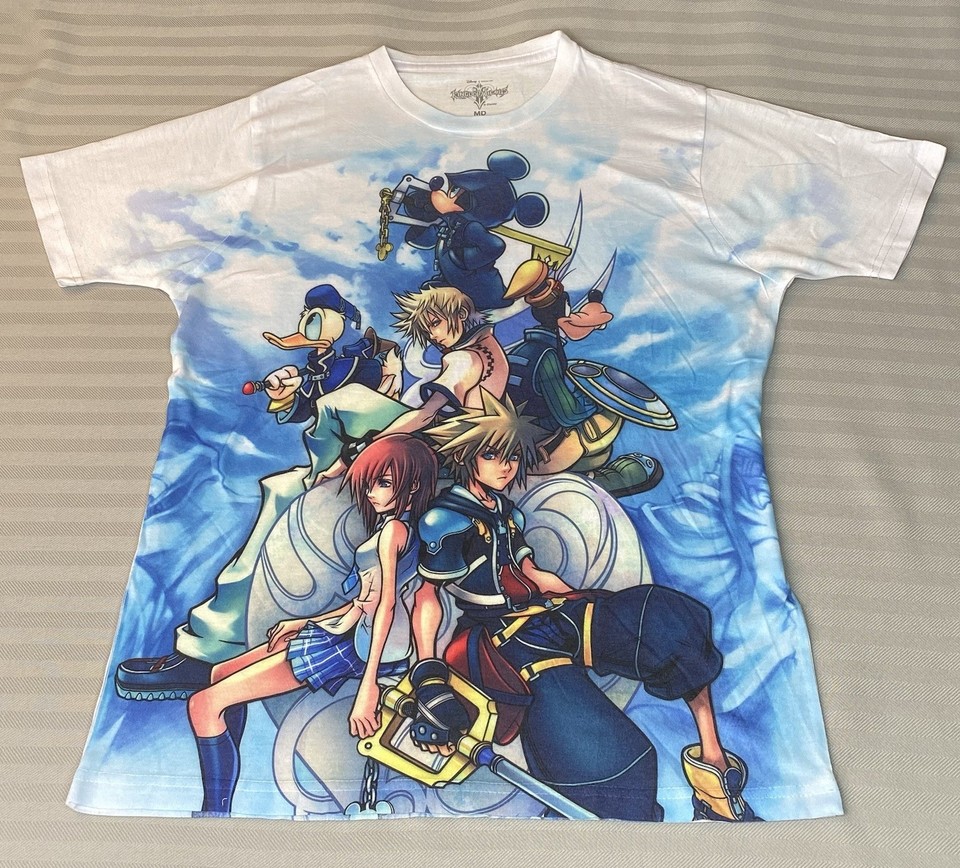 Disney Kingdom Hearts AOP T-Shirt Mad Engine Inc Mickey Donald Men’s ...