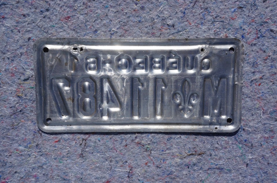 1961 QUEBEC MOTORCYCLE License Plate | eBay