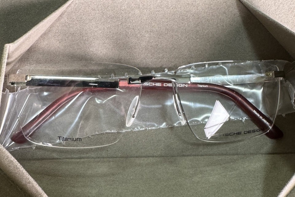 AUTHENTIC PORSCHE DESIGN Rimless Eyeglass P’8252 S1 C Japan Eyewear ...