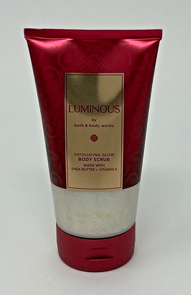 3 BATH & BODY WORKS LUMINOUS EXFOLIATING GLOW BODY SCRUB WASH SHEA ...