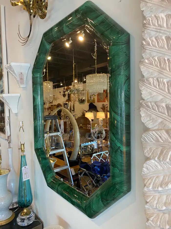 Malachite Border Mirror Frame Your Reflection In Style With Malachite ...