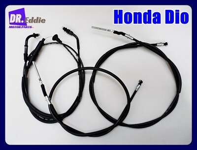 Fit Honda DIO Front & Rear Brake & Throttle Complete Cable Set 3Pcs. # ...