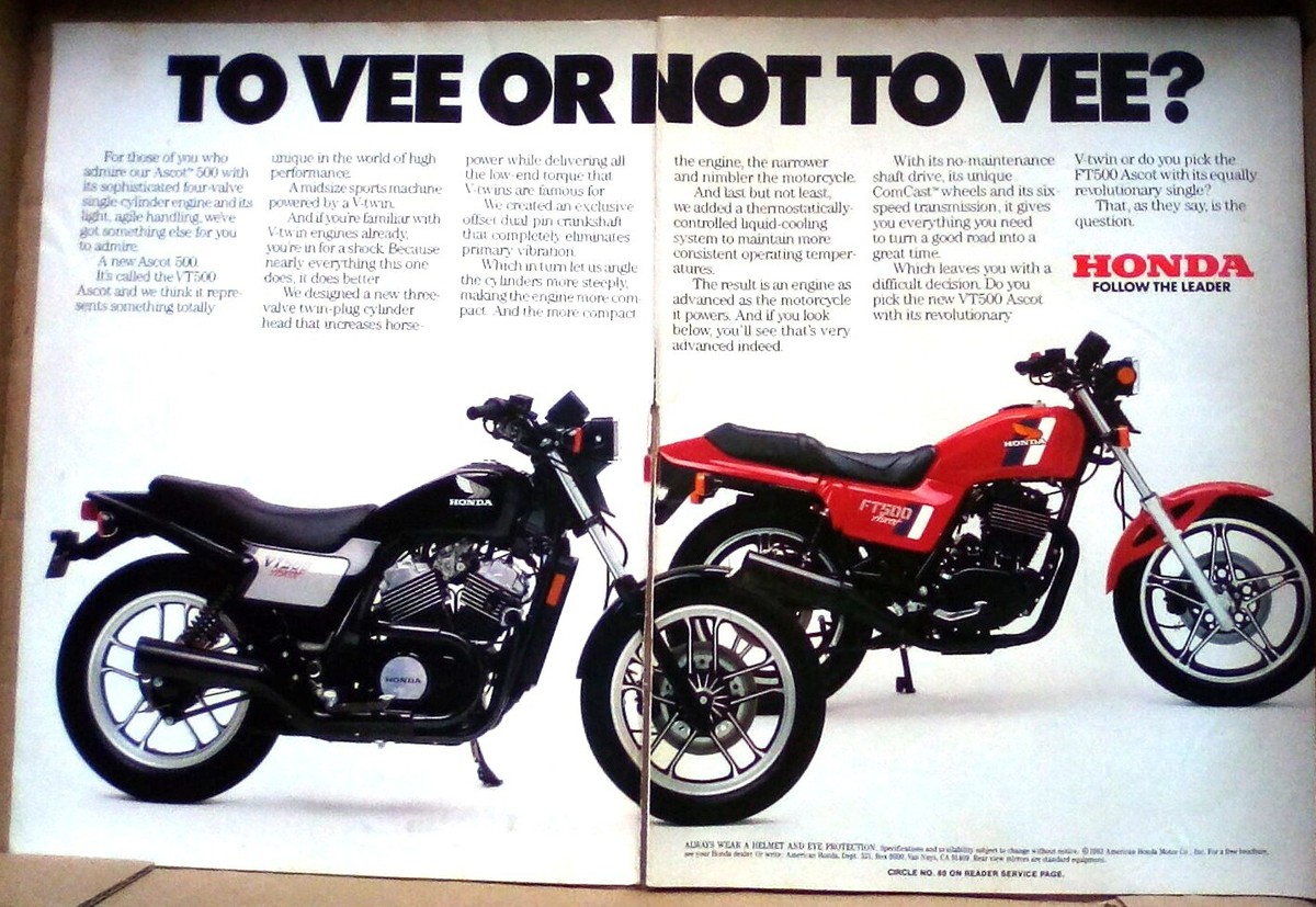 Honda Ascot Vt500 Specs 1983 Honda Vt500ft Ascot Motorcycles