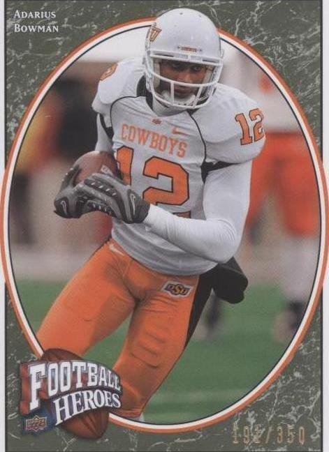 2008 Upper Deck Football Heroes - Rookie Heroes Adarius Bowman #101 ...