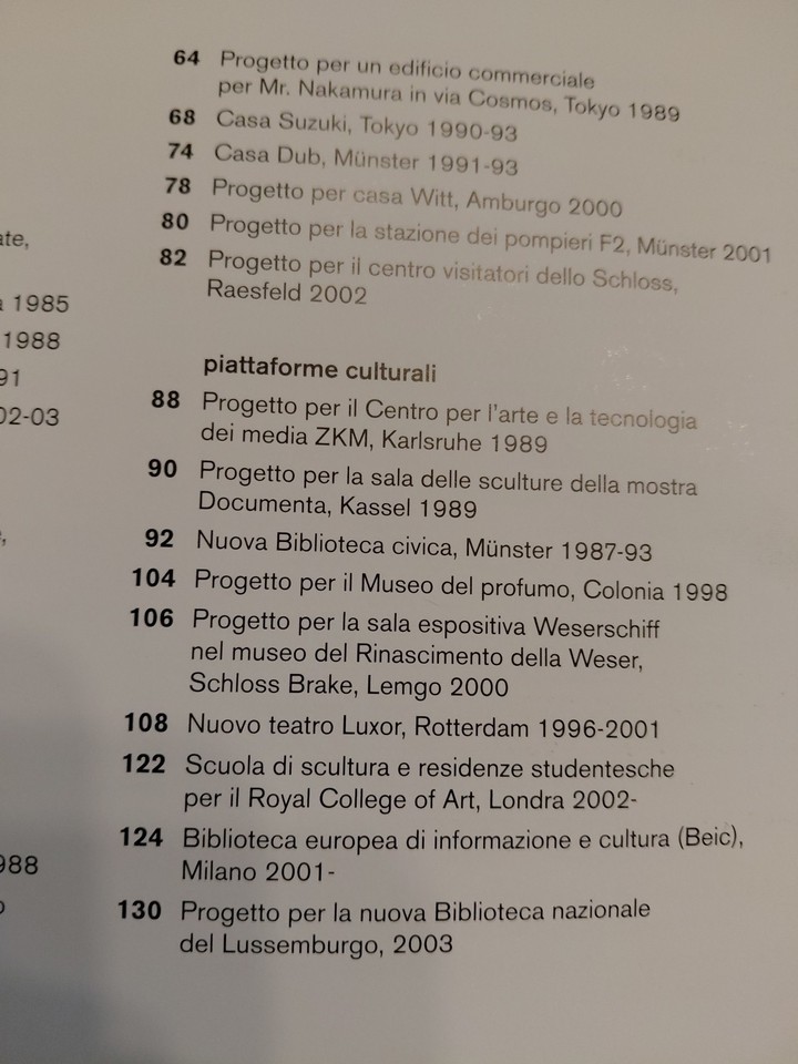 Bolles + Wilson. Opere e progetti. A Cura Di Angela Germano Electa 2004 ...