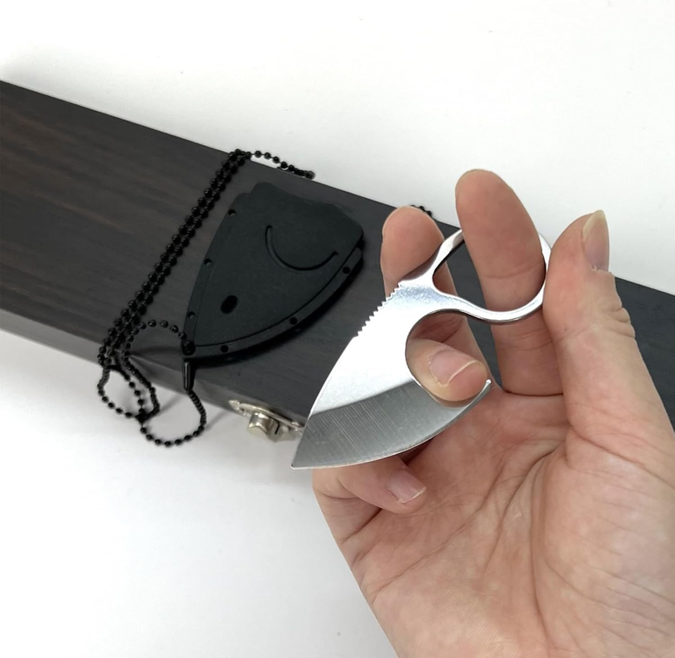 Neck Knife, Mini Full Tang Tactical Fixed Blade Knife, Small EDC Kinfe ...