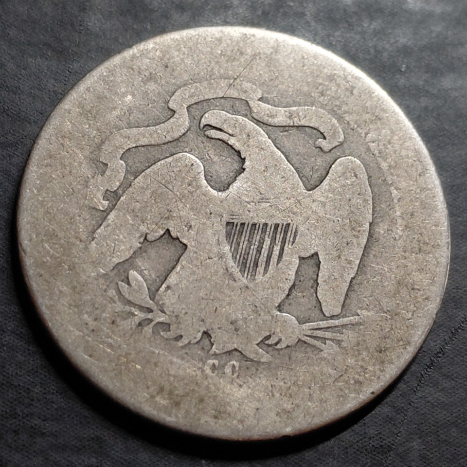 1877-CC 90% Silver Seated Liberty Quarter. Carson City Mint. | eBay