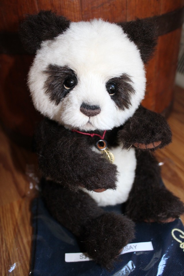 Charlie Bears Ramsey Alpaca Mohair Panda Bear Exclusive Ltd. Ed. 230/ ...