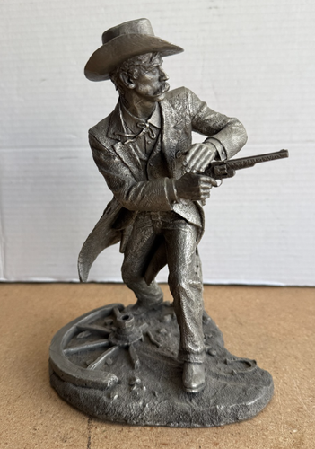 Franklin Mint Pewter Wyatt Earp Tombstone Gunfight OK Corral Wild West ...