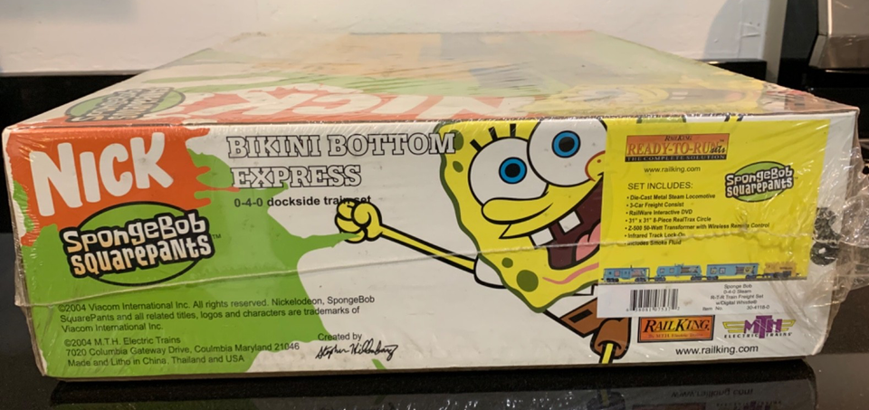 MTH Rail King SpongeBob Bikini Bottom Express 0-4-0 Dockside Train Set ...