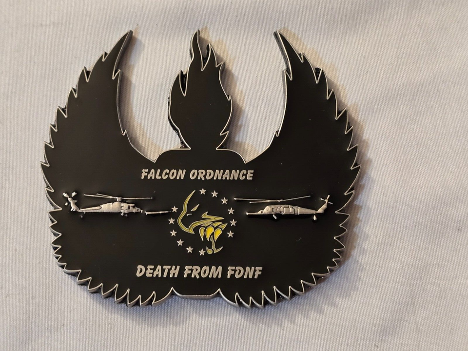 US Navy HSC-12 Golden Falcons Aviation Ordnance IYAOYAS Challenge Coin ...