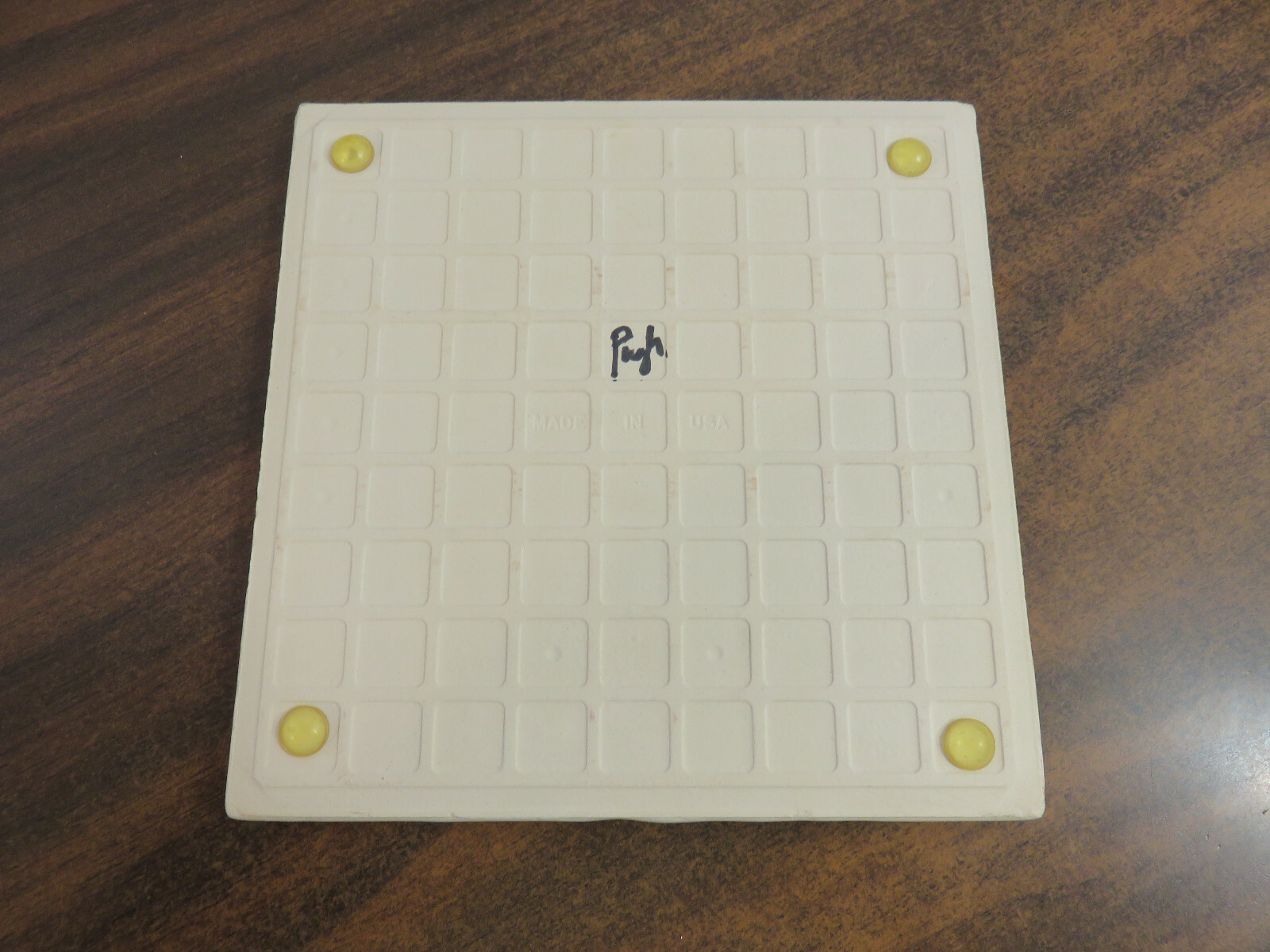 Jan Pugh SIGNED Packer Creek Pottery Trivet 6 1/4" inch square Tile ...