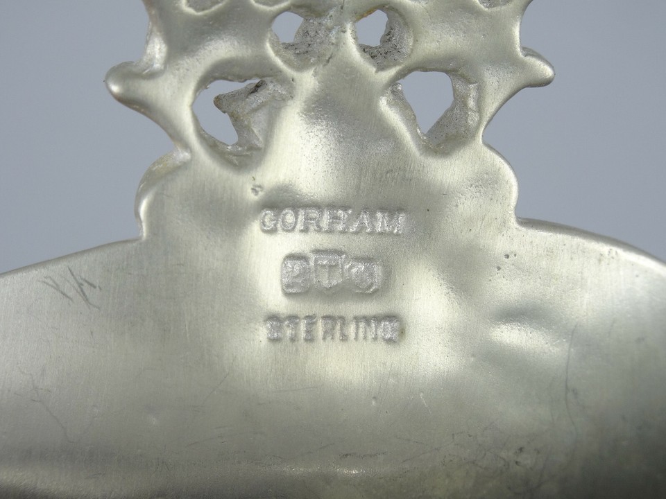 ANTIQUE GORHAM STERLING SILVER MERMAID with SHELL ON TOP BON BON SPOON ...