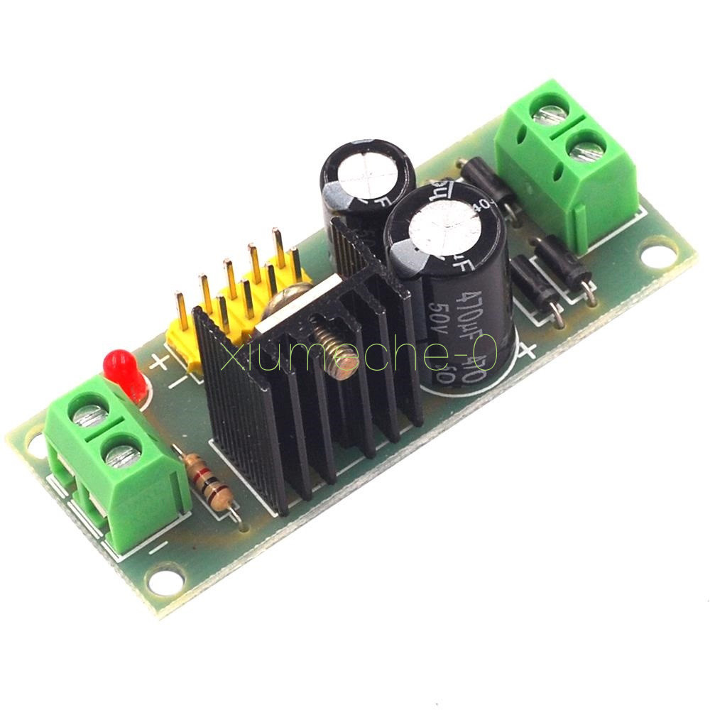 L7805 LM7805 Step Down Converter 7.5V-35V to 5V Regulator Power Supply ...