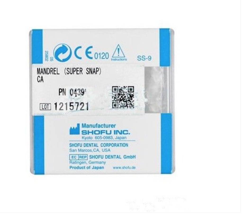 Shofu Dental Corp 0439 Super-Snap Mandrel CA 6/Bx | eBay