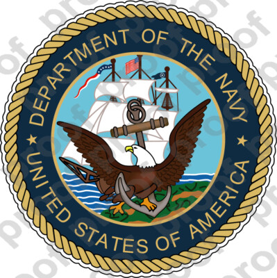 STICKER USN VET U.S. DEPARTMENT OF THE NAVY SHIELD | eBay