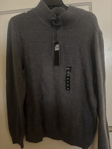 Marc Anthony Grey Men's Sweater Size XL Cotton Alpaca Blend NWT | eBay