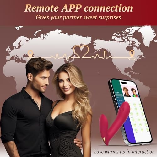 Women Wearable G Spot Vibrator with APP & Remote Control Dual ...