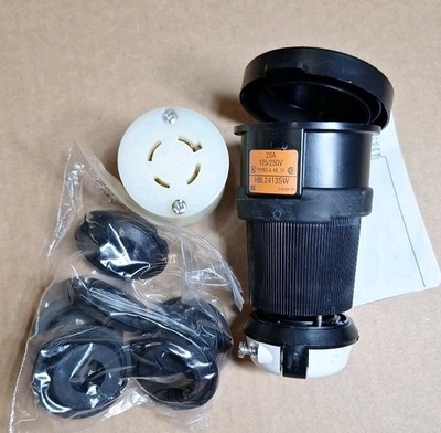 NOS HUBBELL HBL2413SW / HBL2413 Twist Lock With Watertight Safety ...
