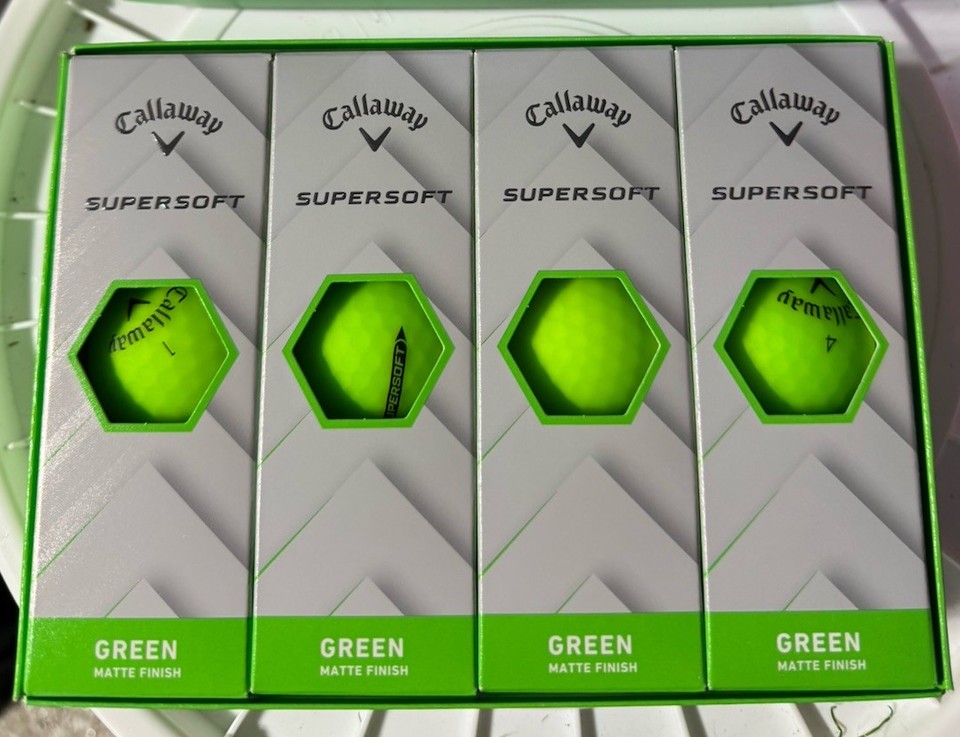 1 dozen BRAND NEW Callaway SuperSoft Matte Green golf balls | eBay
